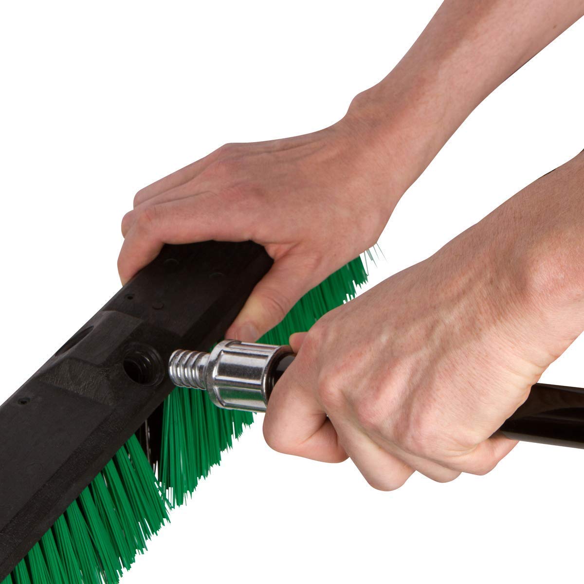 Tidy Tools Large 18'' Rough-Surface Push Broom with Alloy Handle