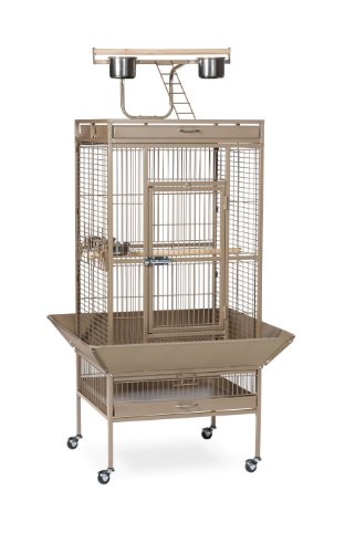 Prevue Hendryx Pet Products Wrought Iron Select Bird Cage 3152COCO Coco Brown, 24-Inch by 20-Inch by 60-Inch
