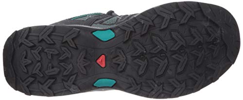 Salomon Pathfinder Hiking Shoes for Women, Stormy Weather/Phantom/Tropical Green, 9