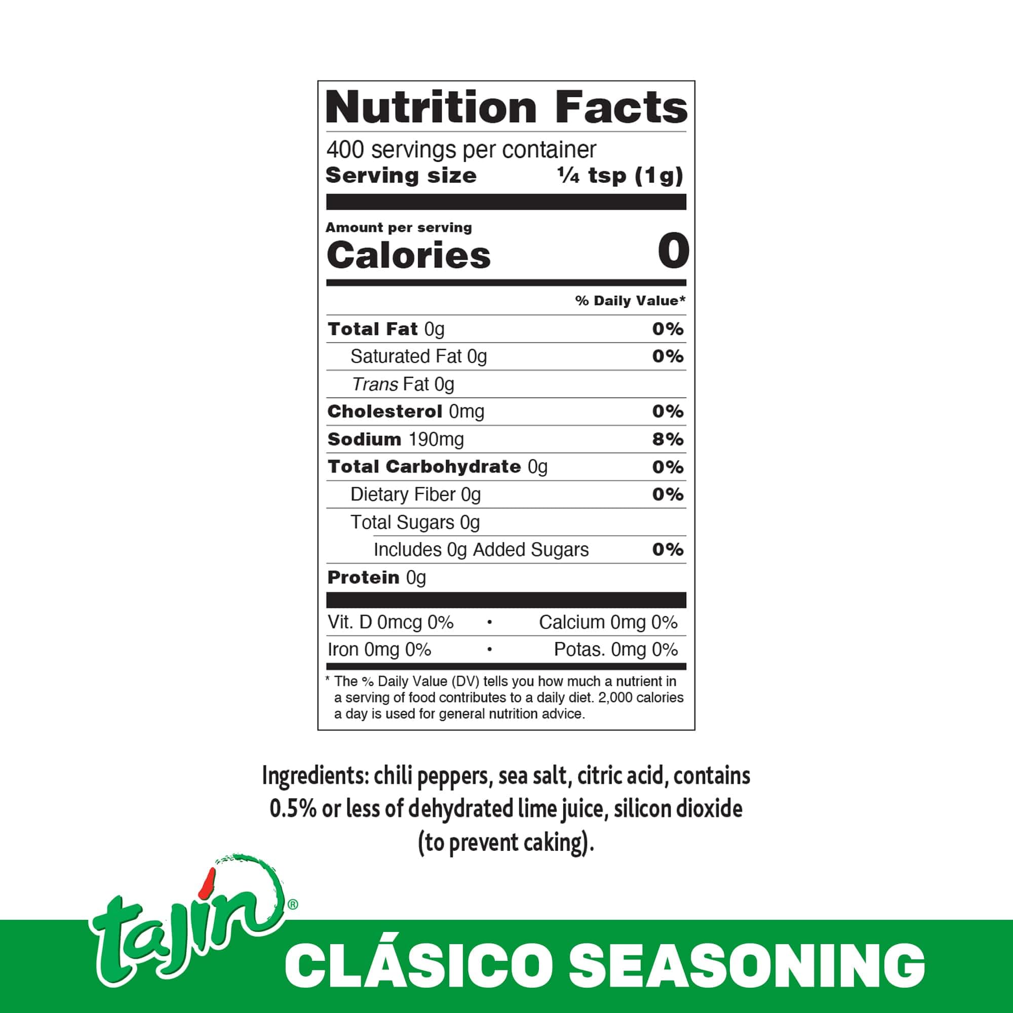 Tajín Clásico Chile Lime Seasoning Mini Display 0.35 oz, 40 Mini Bottles (Pack of 1)