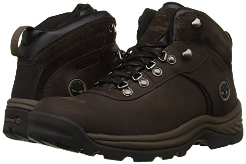 Timberland mens Flume Mid Waterproof Hiking Boot, Dark Brown, 8.5 US