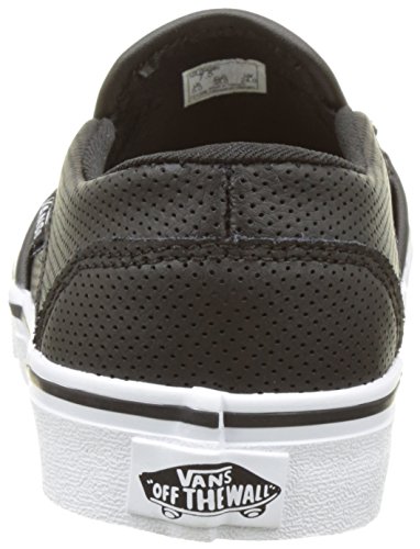 Vans Women's Low-Top Sneakers, Black(Black(perf Leather), 6.5 UK