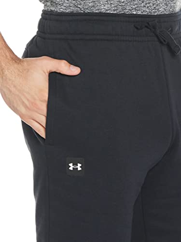 Under Armour Men's Rival Fleece Shorts, Black (001)/Onyx White, X-Small