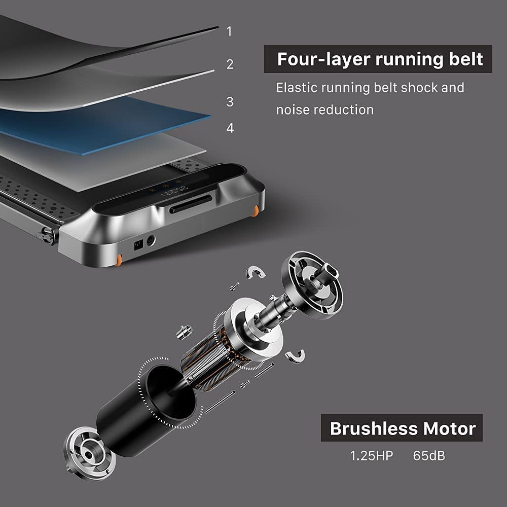 WalkingPad R2 Treadmill Running and Walking Folding Treadmill Manual Automatic Modes Foldable Walking Pad Non-Slip Smart LCD Display Fitness Equipment 0.5-7.5MPH