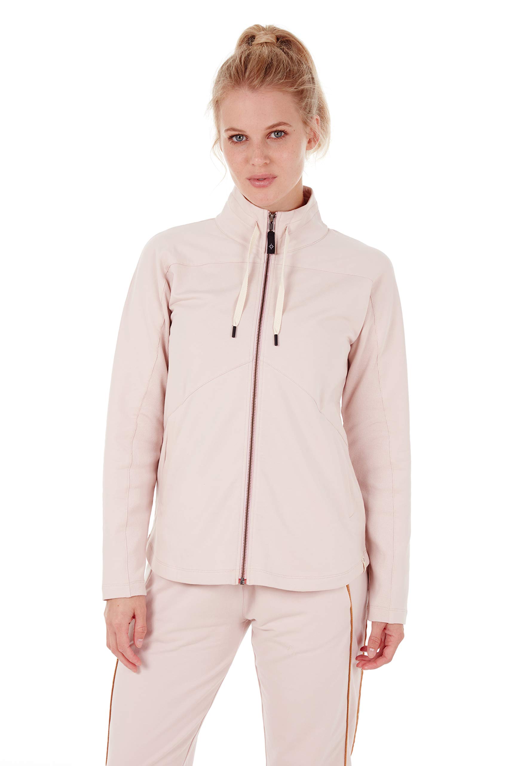 Satva Women's Super Soft Organic Cotton - GIRI JACKET - ROSE,XS