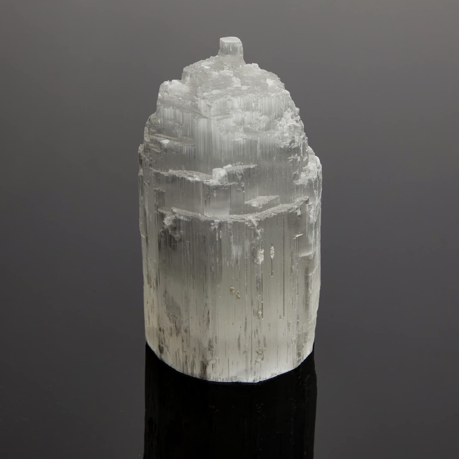 Wellbrite 2 Pack Selenite Skyscraper, Selenite Healing Crystal (4 x 2 in)