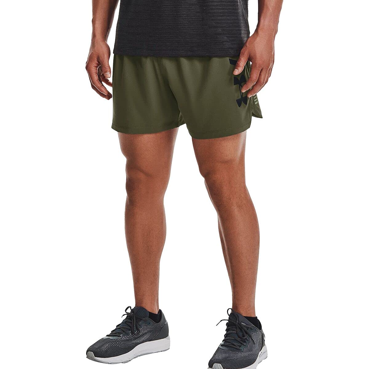 Under Armour Men's Speedpocket 5-Inch Shorts, Marine Od Green (390)/Reflective, XX-Large