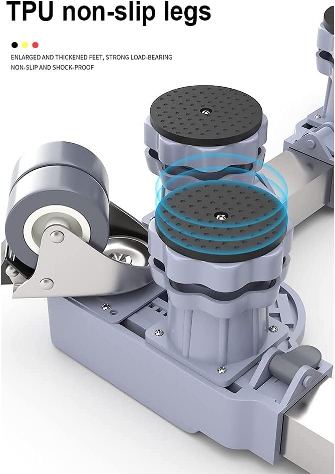 RatsCh Washing Machine Base Moisture Proof Adjustable Refrigerator and Dryer Stand Length/Width 43-65cm Air Conditioner Base Floor Trays for Dishwasher Fridge Freezer H:10-12cm (Size : 12 Legs)