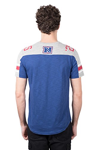 Ultra Game NFL New York Giants Mens Active Crew Neck Jersey Tee Shirt, Team Color, Large