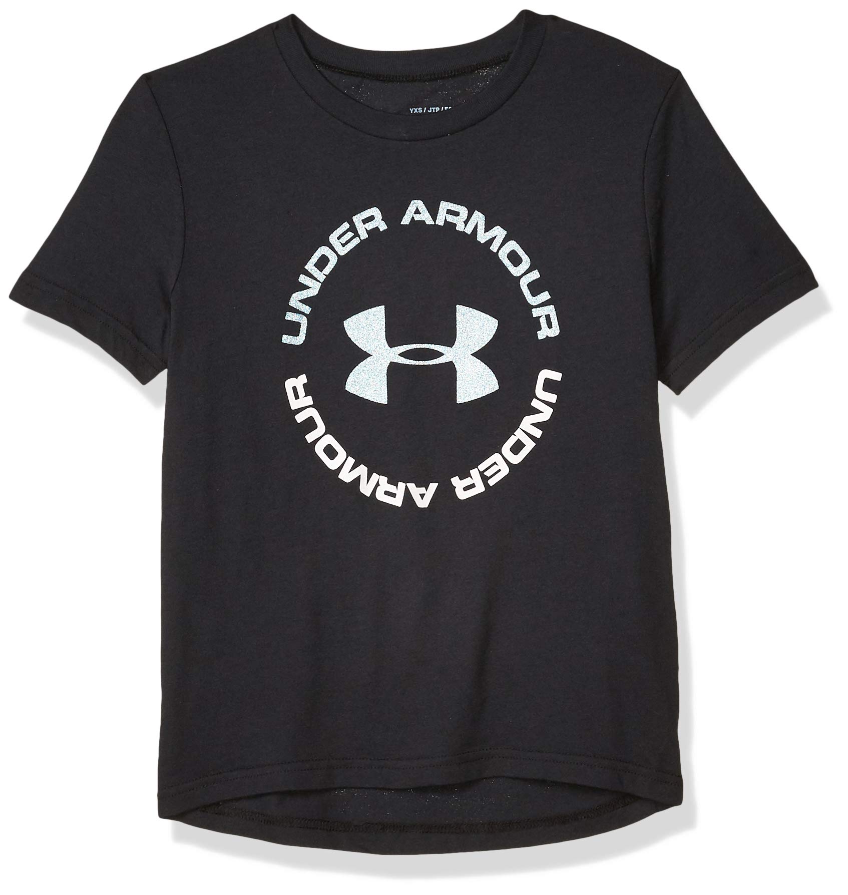 Under Armour Sportstyle Short Sleeve T-shirt, Black (002)/White, Youth Small