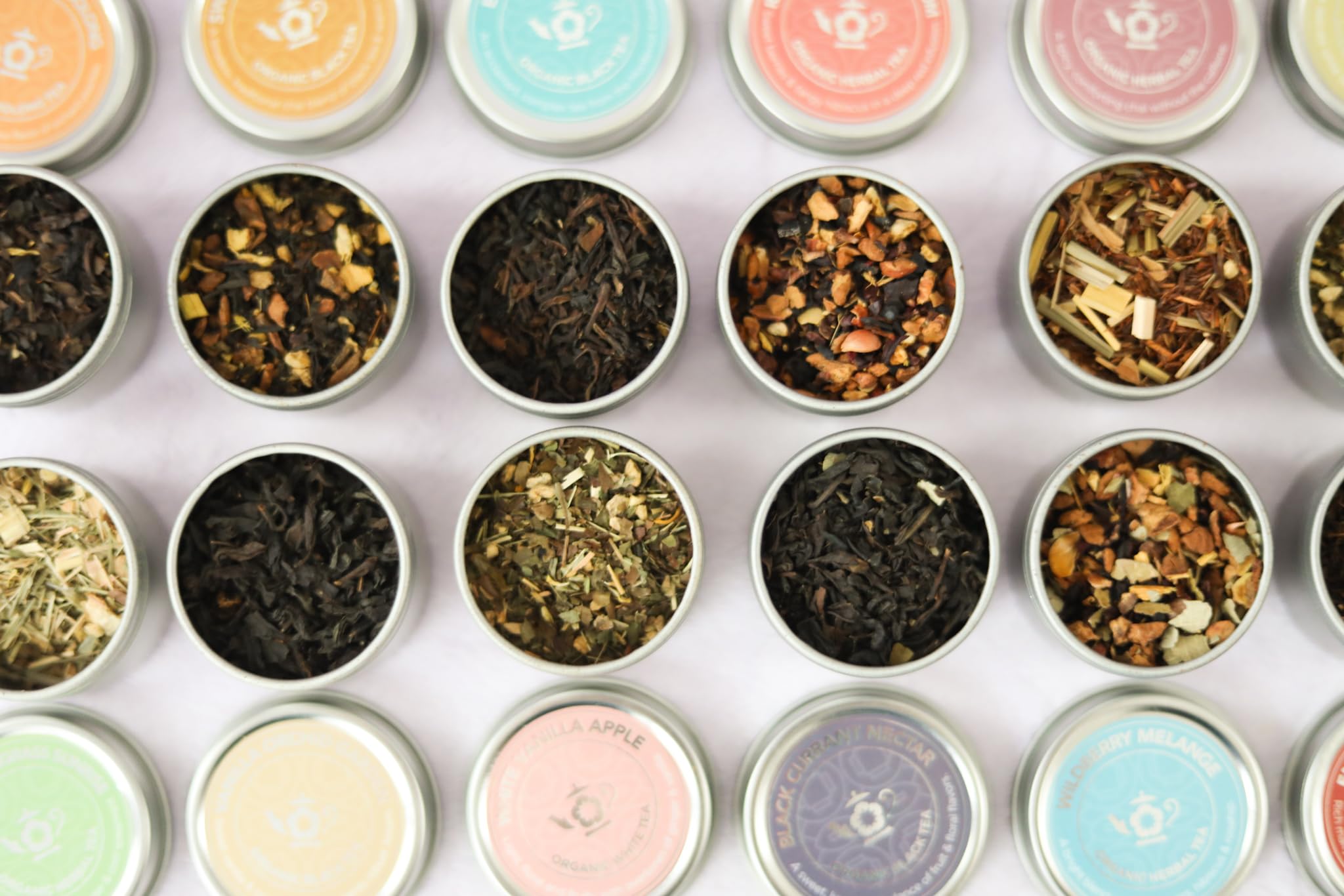 Teabloom Exceptional Loose Leaf Tea Chest, World's Largest Tea Collection with 24 Varieties of USDA Certified Organic Black, Green, White, Oolong, and Herbal Loose Tea Blends