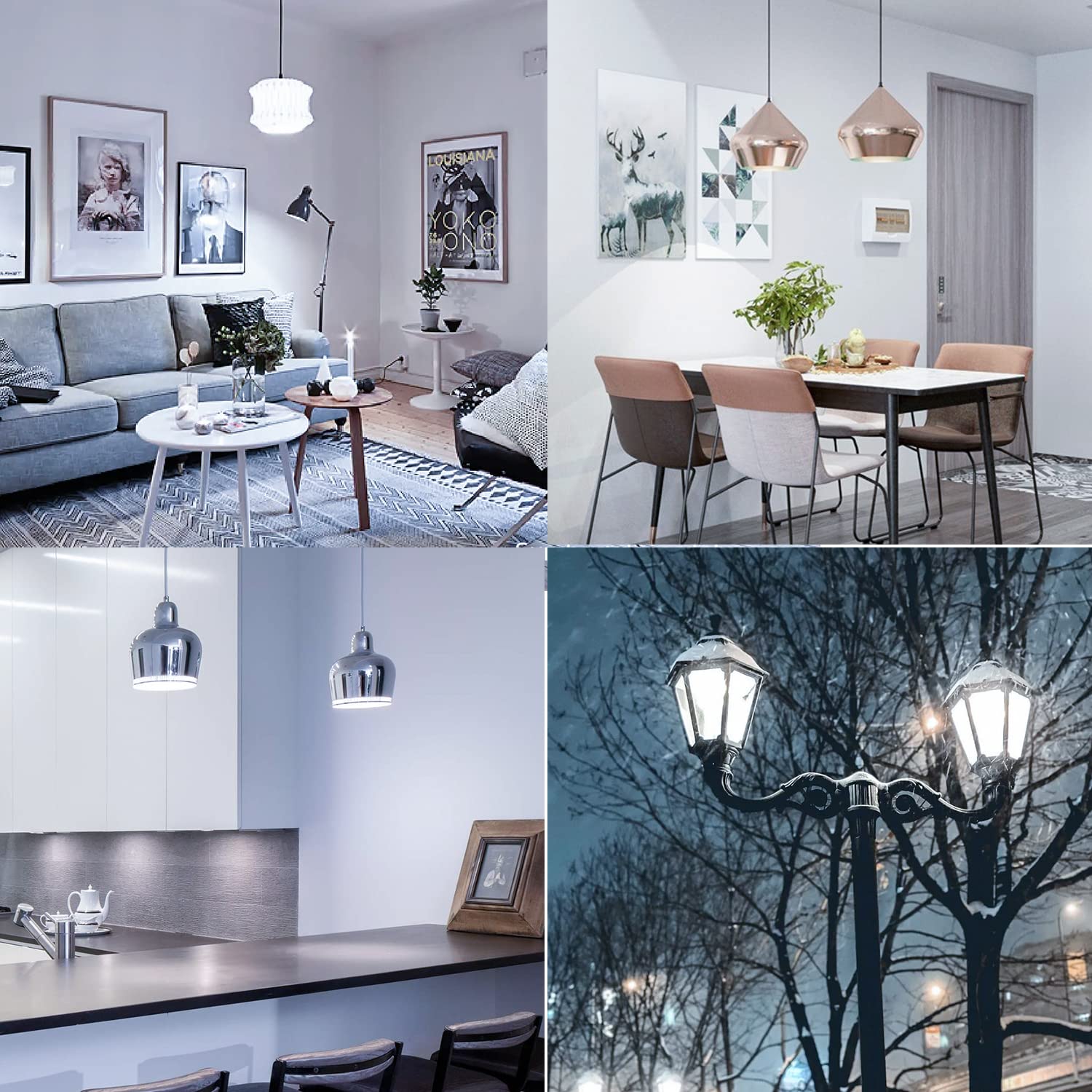 ZP 2 Pack Led Light Bulbs 5000Lm 300W Equivalent 5000K Cool Daylight White Led Bulbs E26/E27 Medium Base Led Corn Light Bulb for Outdoor Indoor Lamp Bedroom Chandelier Balcony Office Garage Warehouse