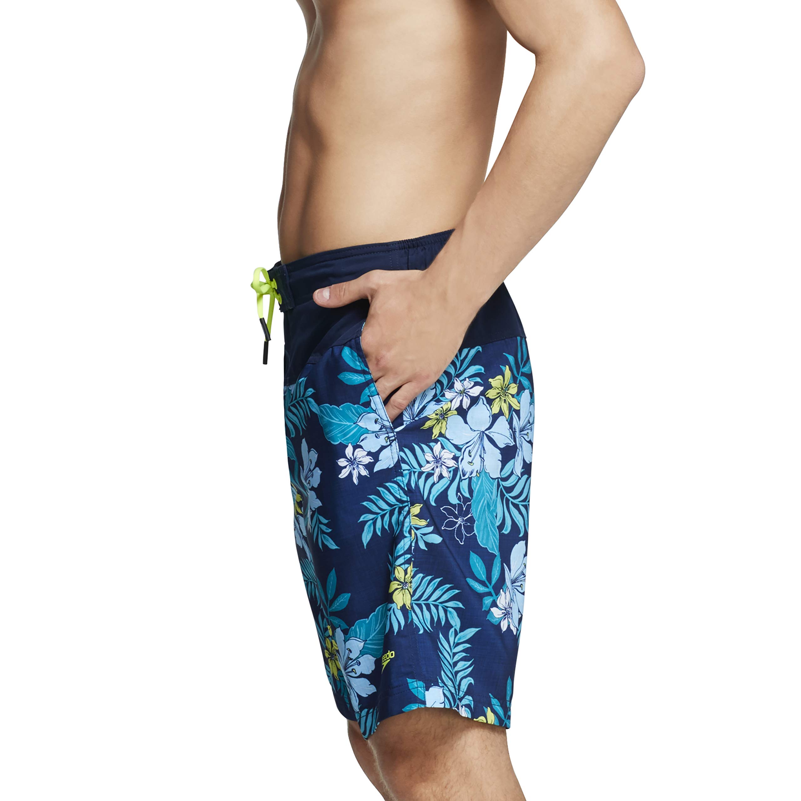 Speedo Men's Swim Trunk Knee Length Boardshort Bondi Printed