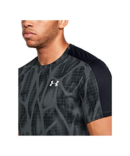 Under Armour Speed Stride Printed Running Short Sleeve, Pitch Gray (012)/Reflective, Large