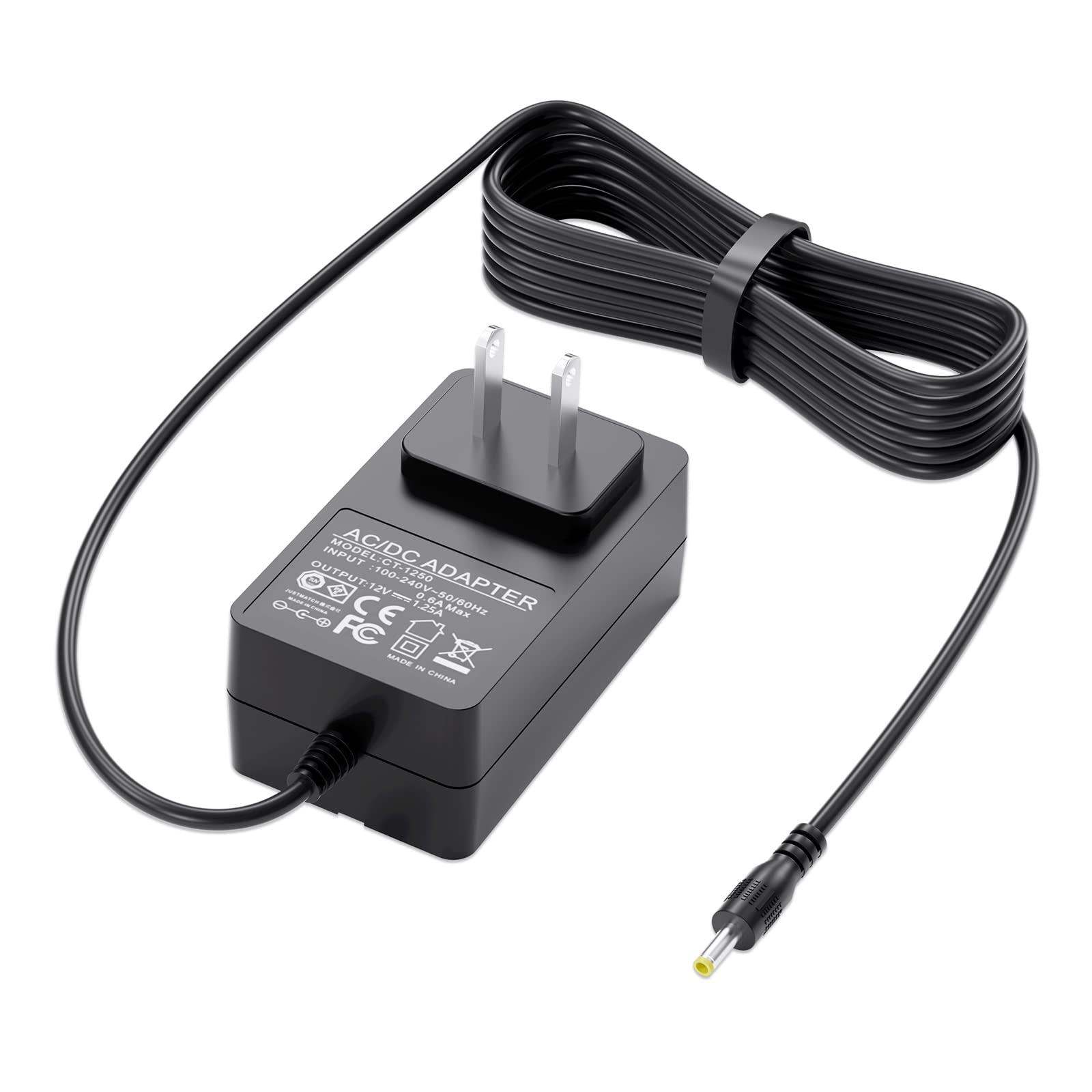 VHBW 15W Replacement for Alexa Echo Cord for Echo Dot Charger for Echo Dot 3rd & 4th Gen, Echo Show 5, Dot 3rd & 4th Gen with Clock, Dot Kids Edition, Spot, Fire TV Cube Power Cord