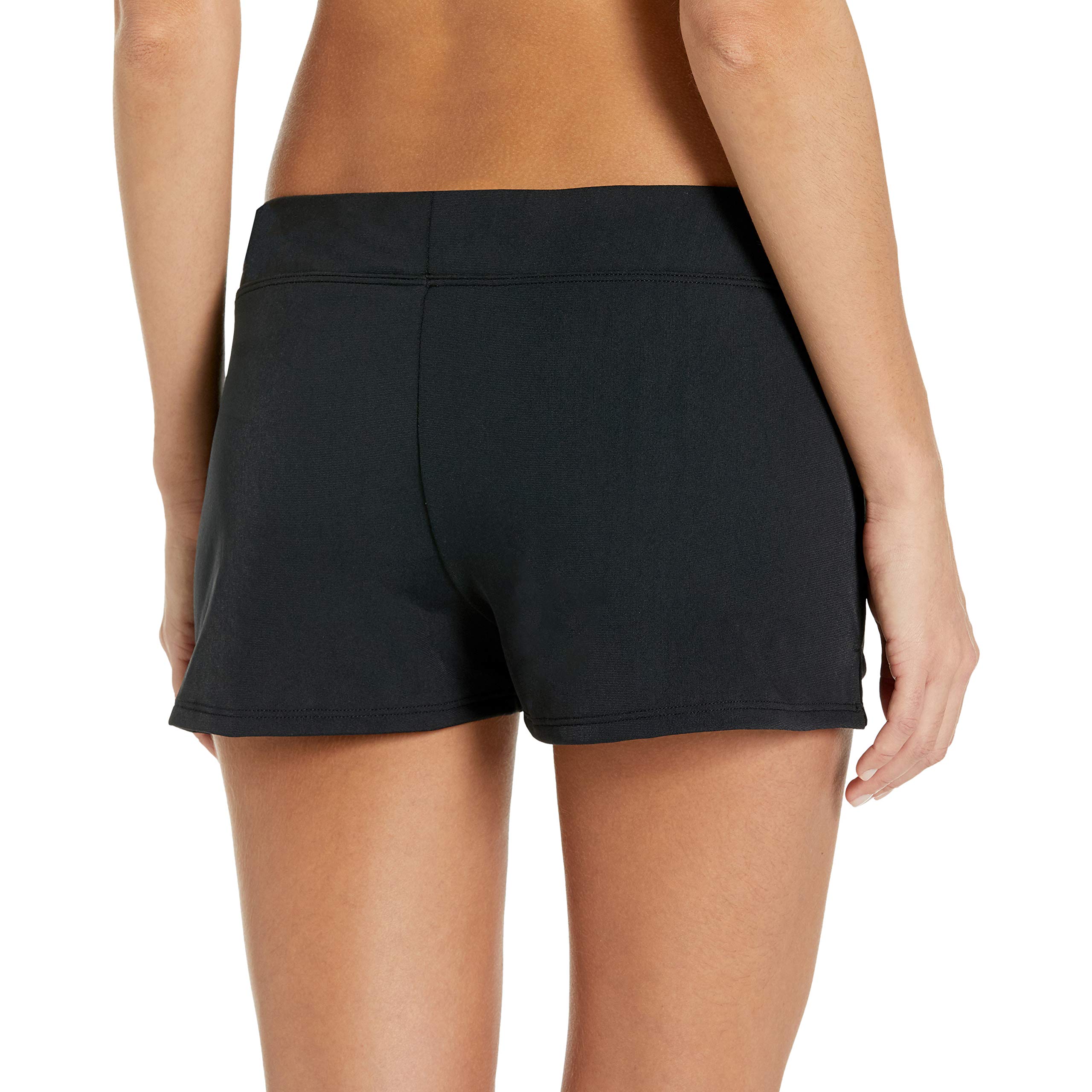 Speedo womens Swimsuit Bottom Shorts Bio Endurance Solid,Speedo Black,X-Small