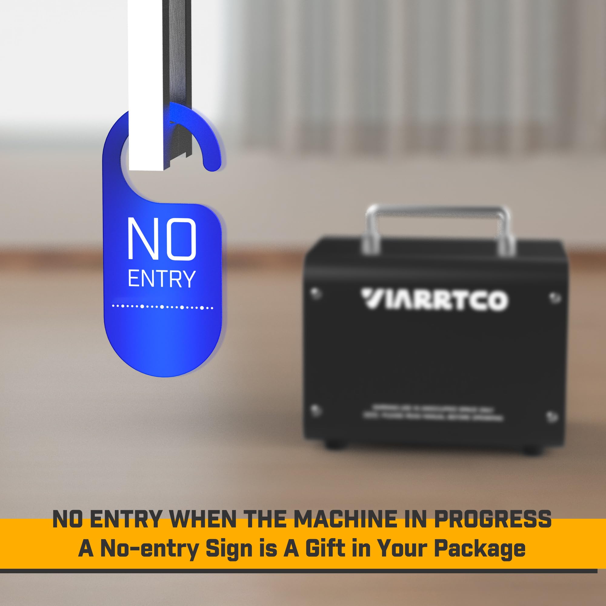 VIARRTCO Ozone Machine Generator 30000mg/h - 6000+ Sq. Ft. Ozone Machine Odor Removal for Home and Car with 120min timer All Metallic Black