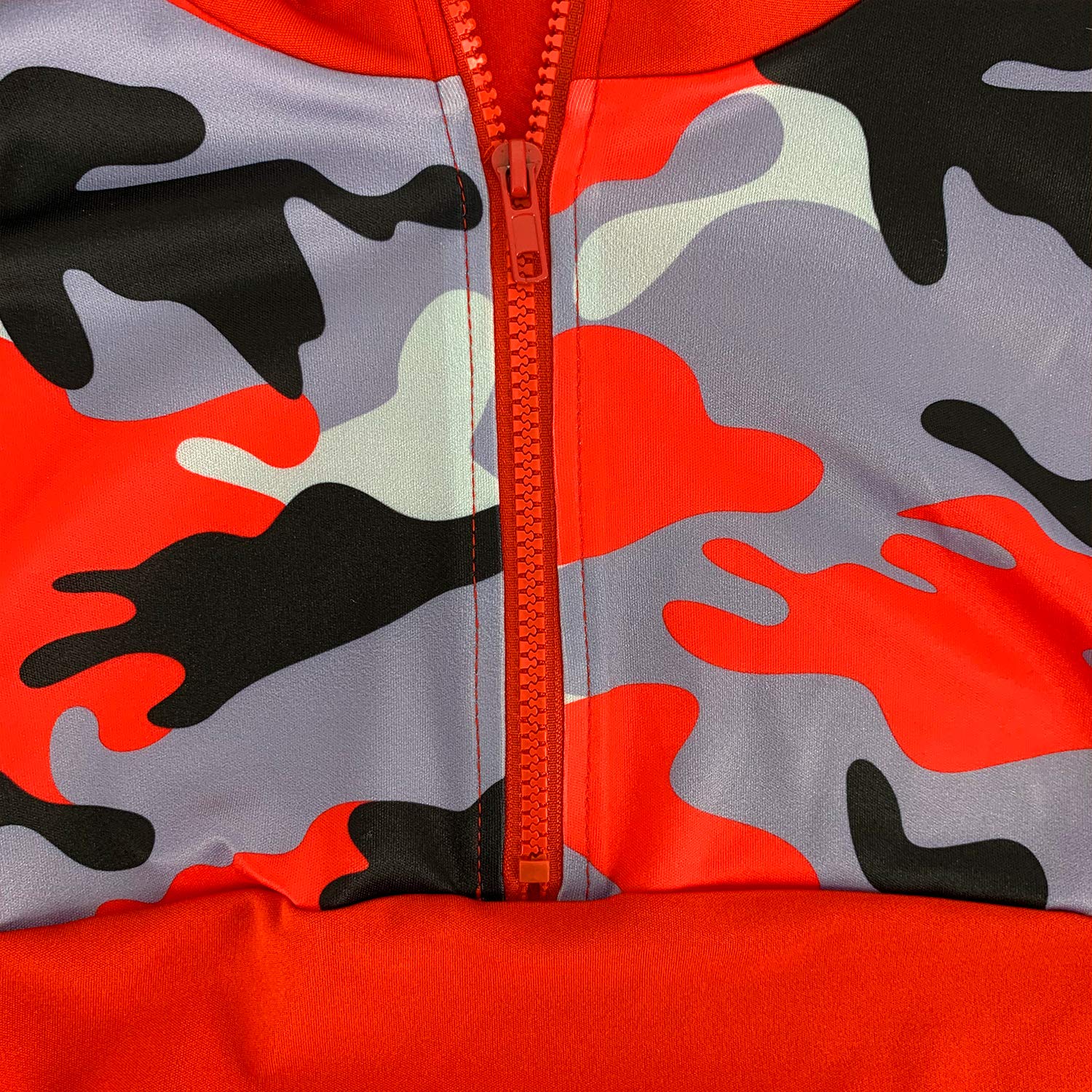 Womens Camo Printed Sweatshirt & Sweatpants Tracksuit Set Fashion 2 Piece Plus Size Outfits (Gules, XXX-Large)
