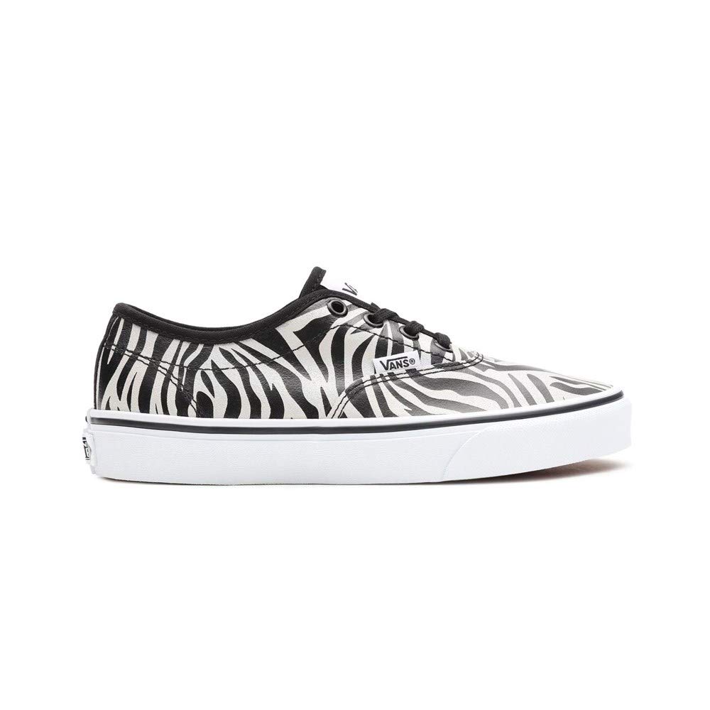 Vans Women's Doheny Decon Suede Sneaker, Metallic Zebra Black White, 8