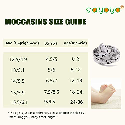 SAYOYO Baby Chicken Soft Sole Leather Infant Toddler Prewalker Shoes (18-24 months)