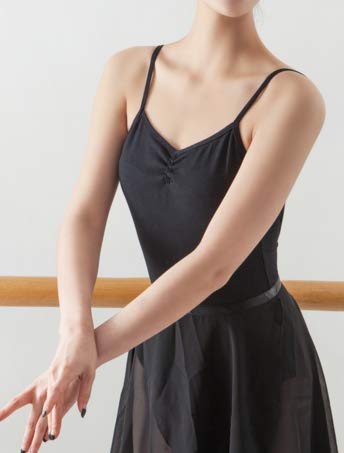 WENDYWU Women's Ballet Leotard Dance Classical Leotard Clothes, Gymnastics Leotards, Women Ballerina Outfits(M,Black)