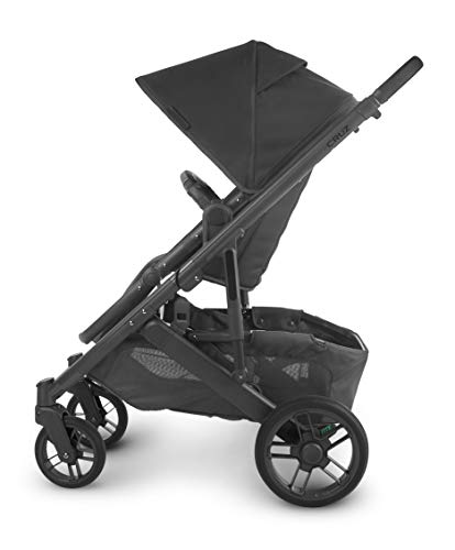 UPPAbaby Cruz V2 Stroller - Jake (Black/Carbon/Black Leather) + Piggyback for Cruz V2
