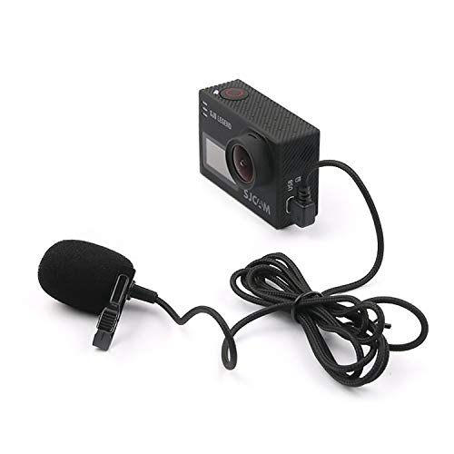 Timemall Action Camera Accessories Condenser Microphone with Tie Clip for SJCAM SJ7 / SJ6 / SJ360, Quality