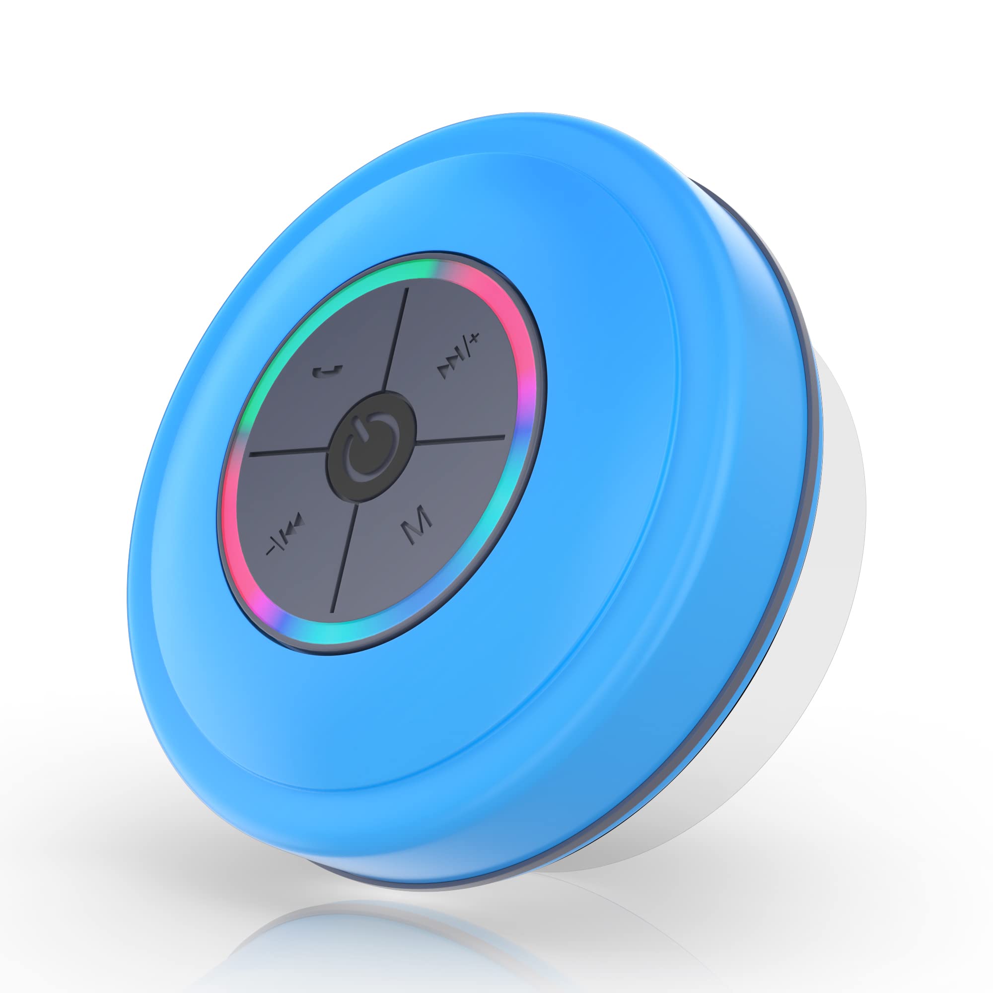 Speakers Bluetooth Wireless β Colorful Shower Speaker β Advanced Waterproof Bluetooth Speaker with Suction Cup Installation - Wireless Speakers with Bluetooth and Rechargeable Battery bathroom speaker
