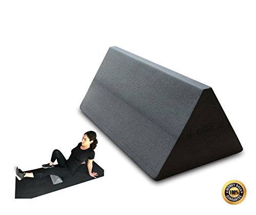 The Work(in) Half Foam Roller with Edge for Physical Therapy, Massage, Trigger Point, Myofascial Release or Yoga Prop with Free Online Videos
