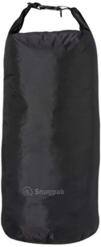 Snugpak Dri-Sak,Waterproof Storage Bag with Roll and Clip Seal, Black - Medium
