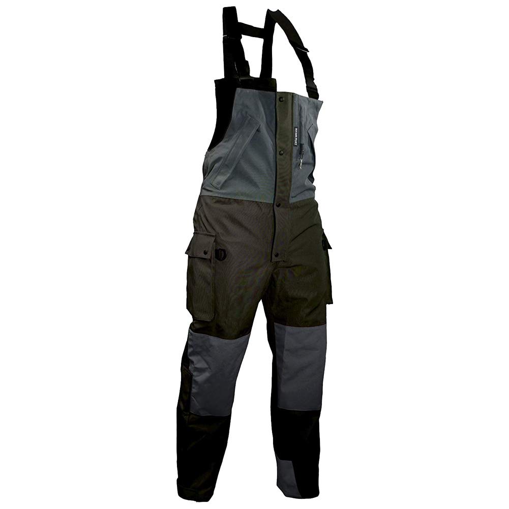 RIVERS WEST Men's Kokanee Waterproof Windproof Fully Seam-Sealed Fishing Bib, Tan, Large