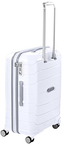 Samsonite Octolite Spinner Unisex Medium White Polypropylene Luggage Bag TSA Approved I72005005