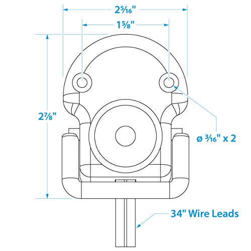 Seachoice Foot Control Switch for Manually Operated Trolling Motors, Rated Up to 50 Amps DC