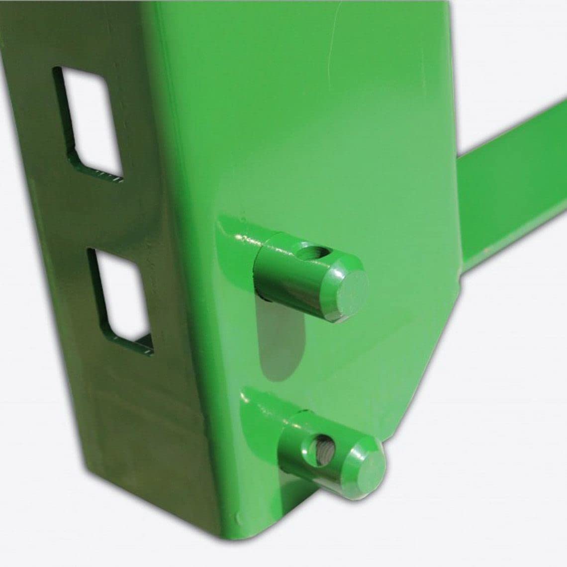 Titan Attachments Pallet Fork Attachment, 48†Fork Blades, Rated 3,000 LB, Receiver Hitch, Fits John Deere Loaders