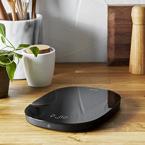 ZWILLING Enfinigy Digital Kitchen Food Scale, Max weight 22lbs, Grams & Ounces, .1-gram Accuracy, Black