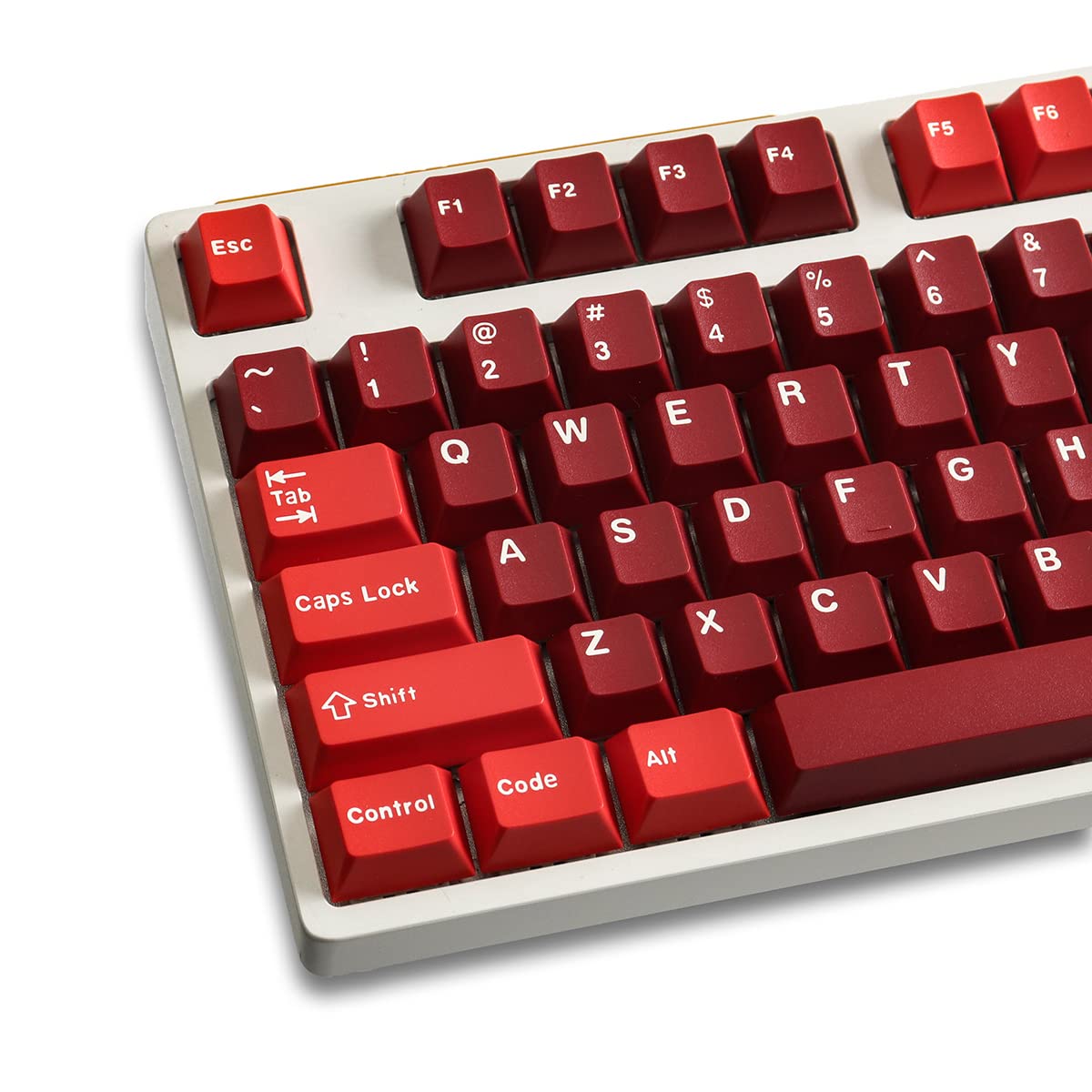 UK Keycaps 169 Keys Jamon Cherry Profile ISO/ANSI Layout 6.25u/7u Suitable for Mechanical Keyboard Keycap GH60 GK64 RK61