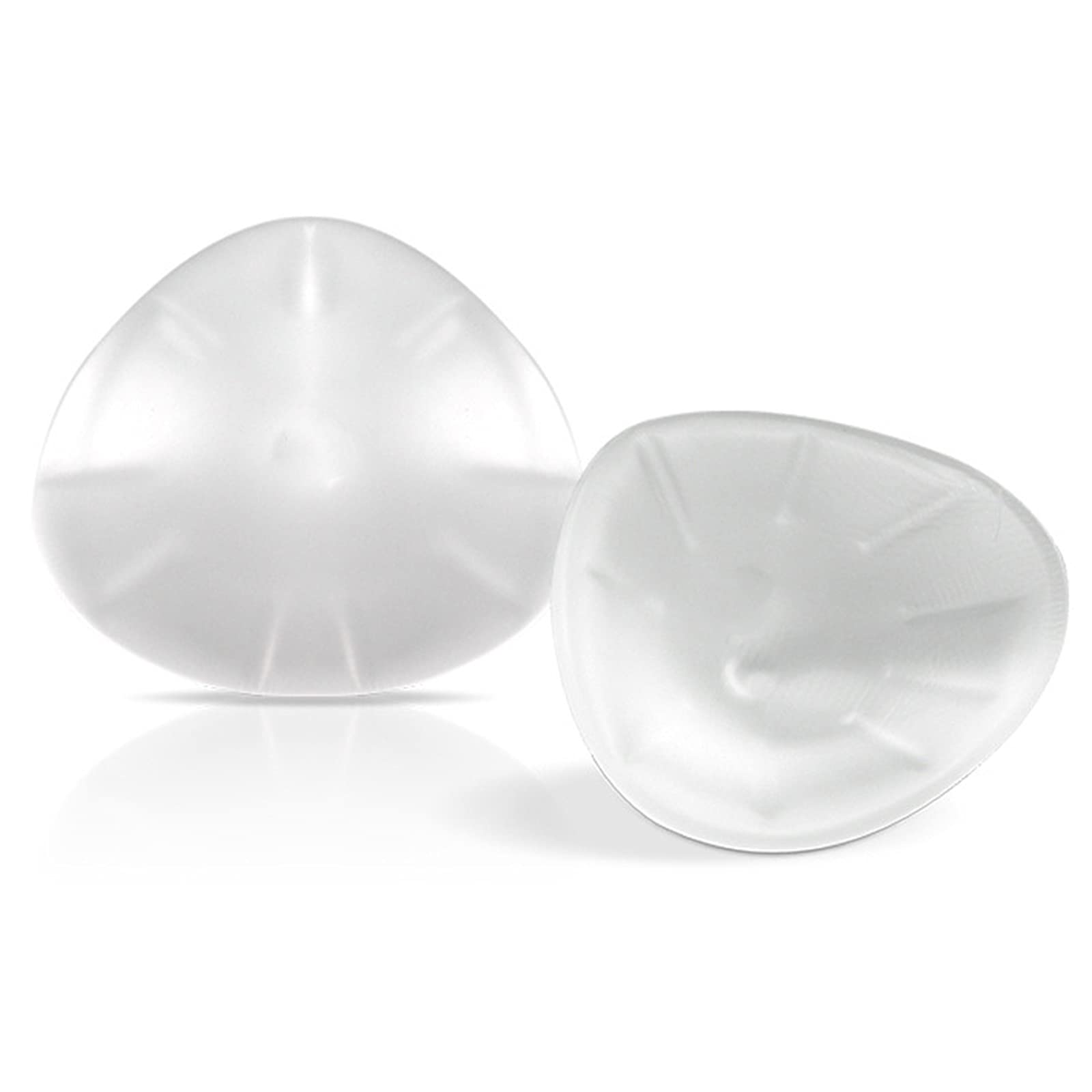 UYBAG Silicone Breast Form Transparent Triangle Prosthetic Breast Lifelike Breast Enlarger Woman Bra Enhancer Inserts for Crossdresser Mastectomy Prosthesis,Clear,B Cup:250g