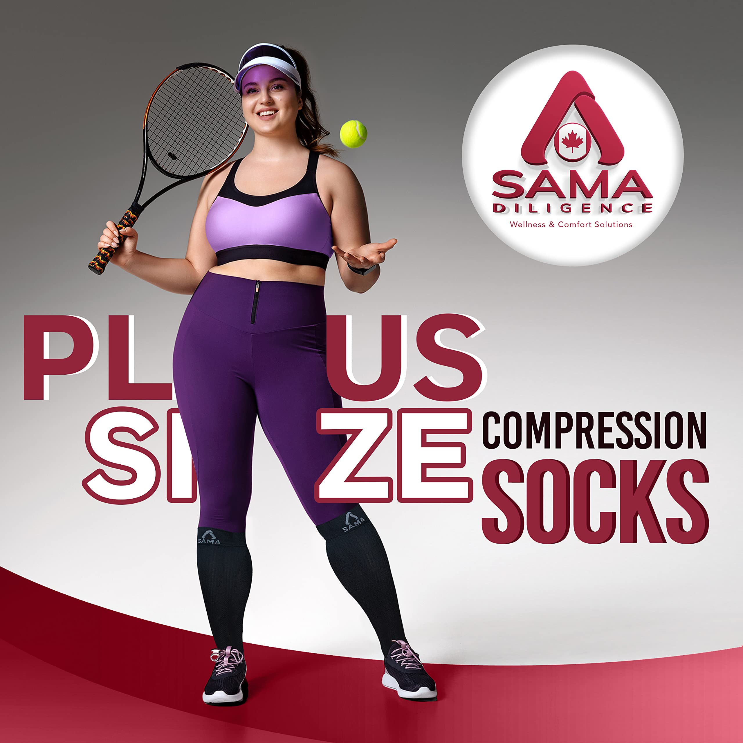 Womens & Mens Compression Socks Men 20-30 mmhg (4X-Large, Black (1 Pair))