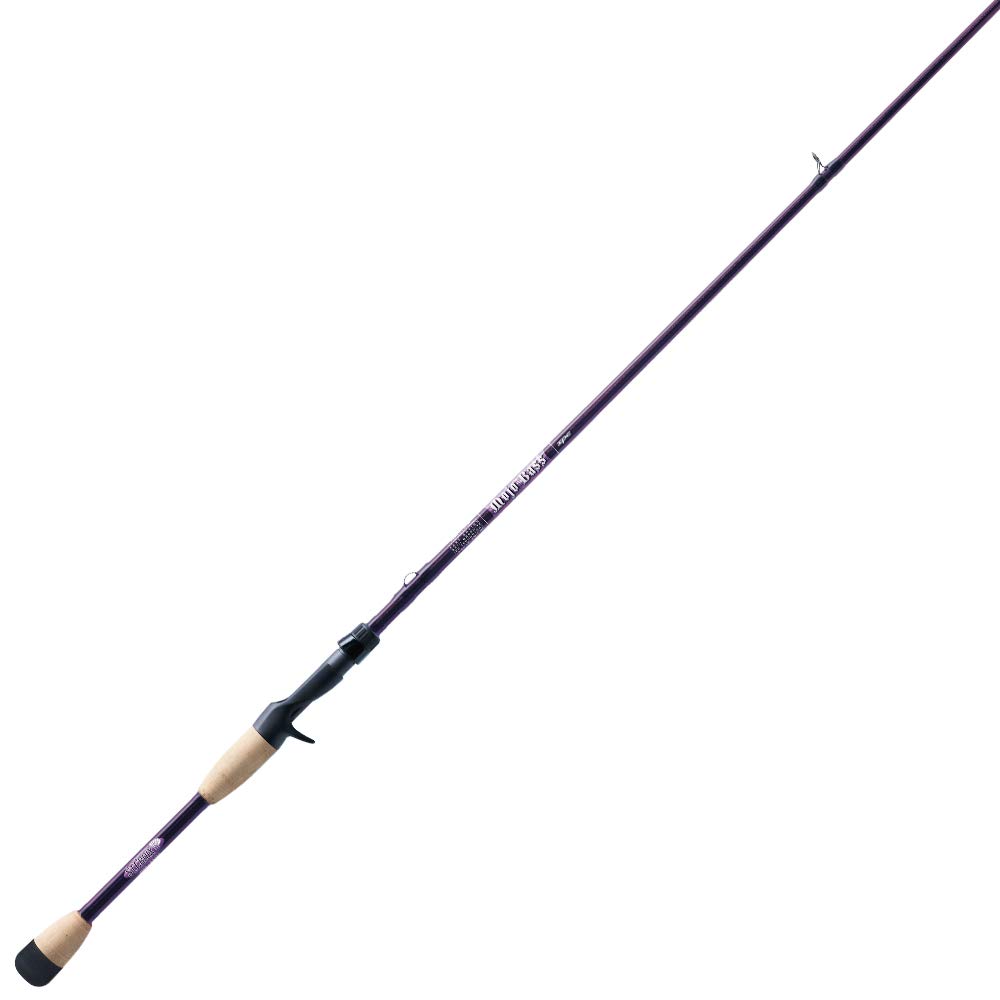 St. Croix Rods Mojo Bass Casting Rod , Black Cherry Metallic, 7'4"