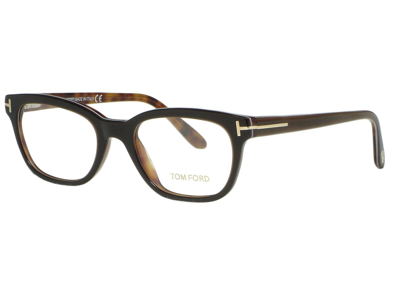 Tom Ford Eyewear TF5207 047 Dark Brown/Light Havana Eyeglasses 49mm