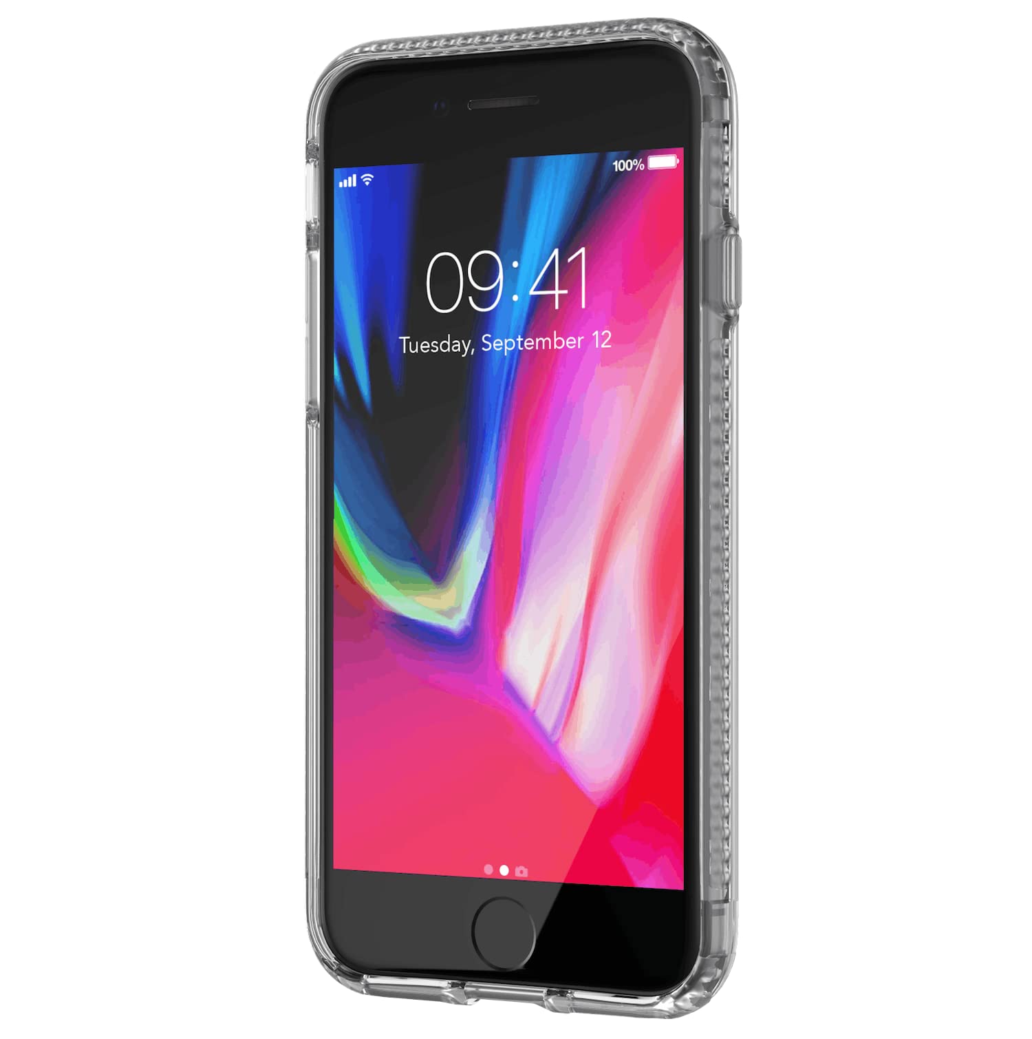 Tech21 Pure Clear for iPhone SE 2022 (3rd Gen), SE 2020 (2ND GEN), 7/8 β Crystal Clear Phone Case with 12ft Multi-Drop Protection