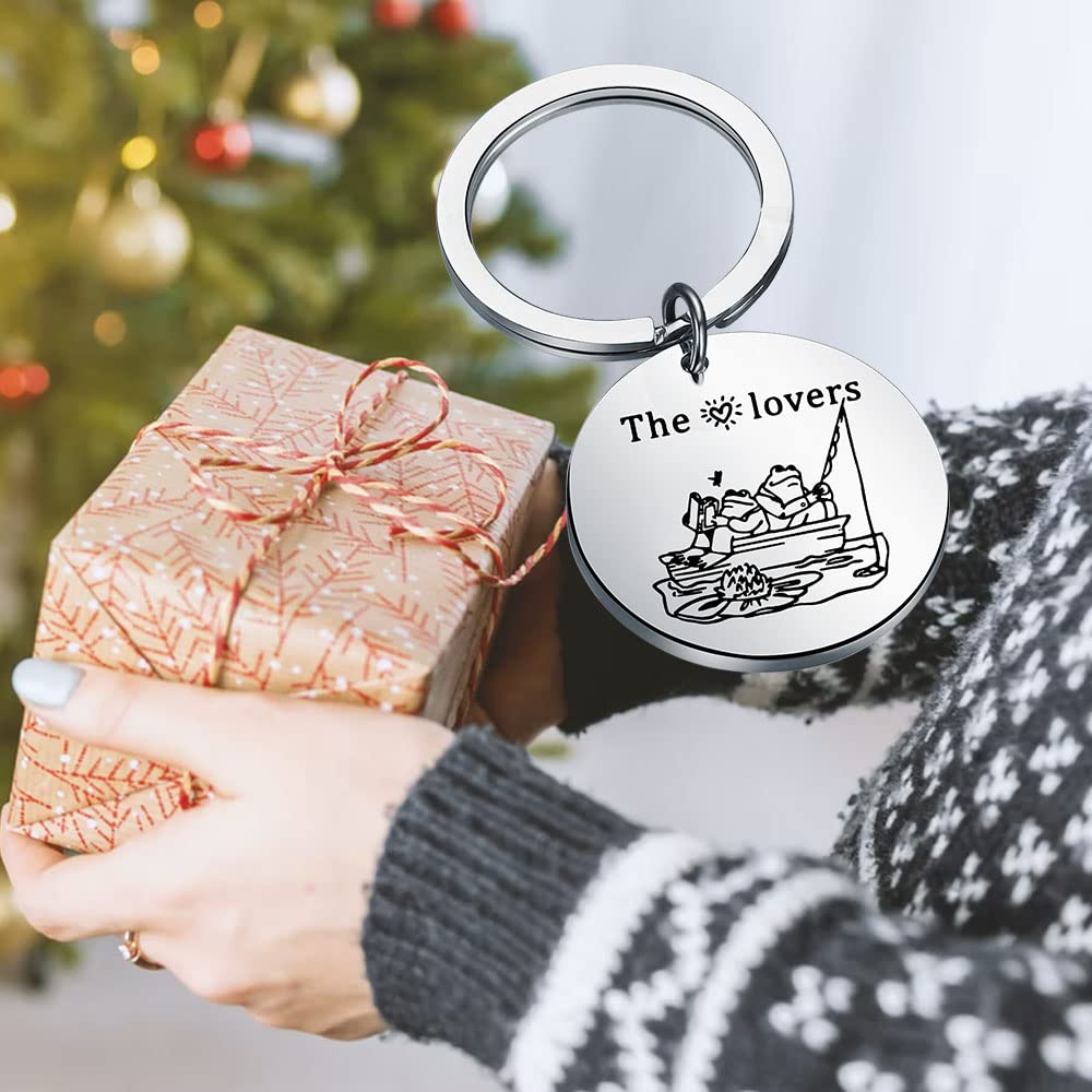 TIIMG Frog and Toad Lover Keychain the Lovers Gay Frog Gift Gay Toad Gift Lgbt Pride Gifts (The lovers)