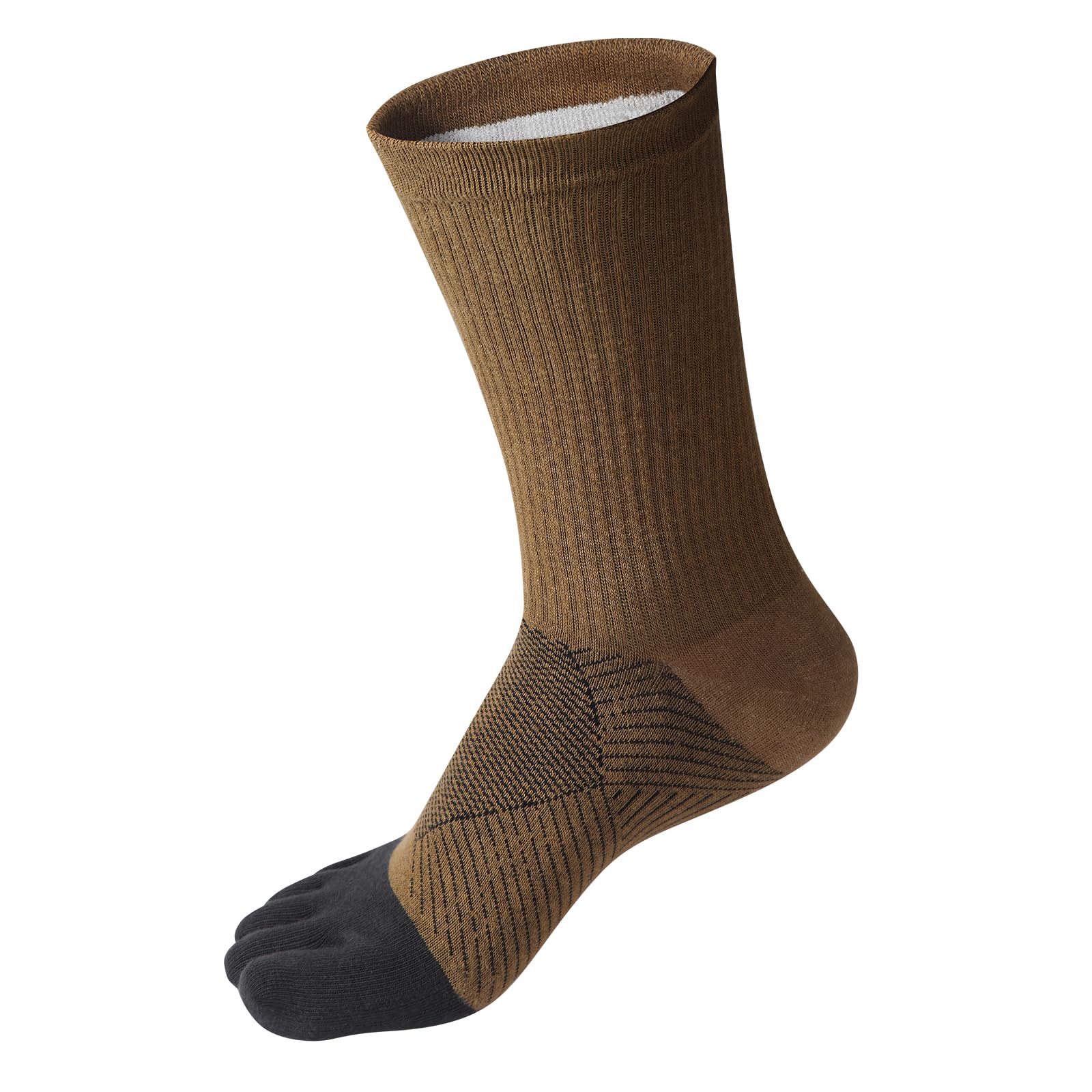 VWELL Toe Socks Cotton Athletic Running Five Finger Socks 3 Pairs,Size 7-11