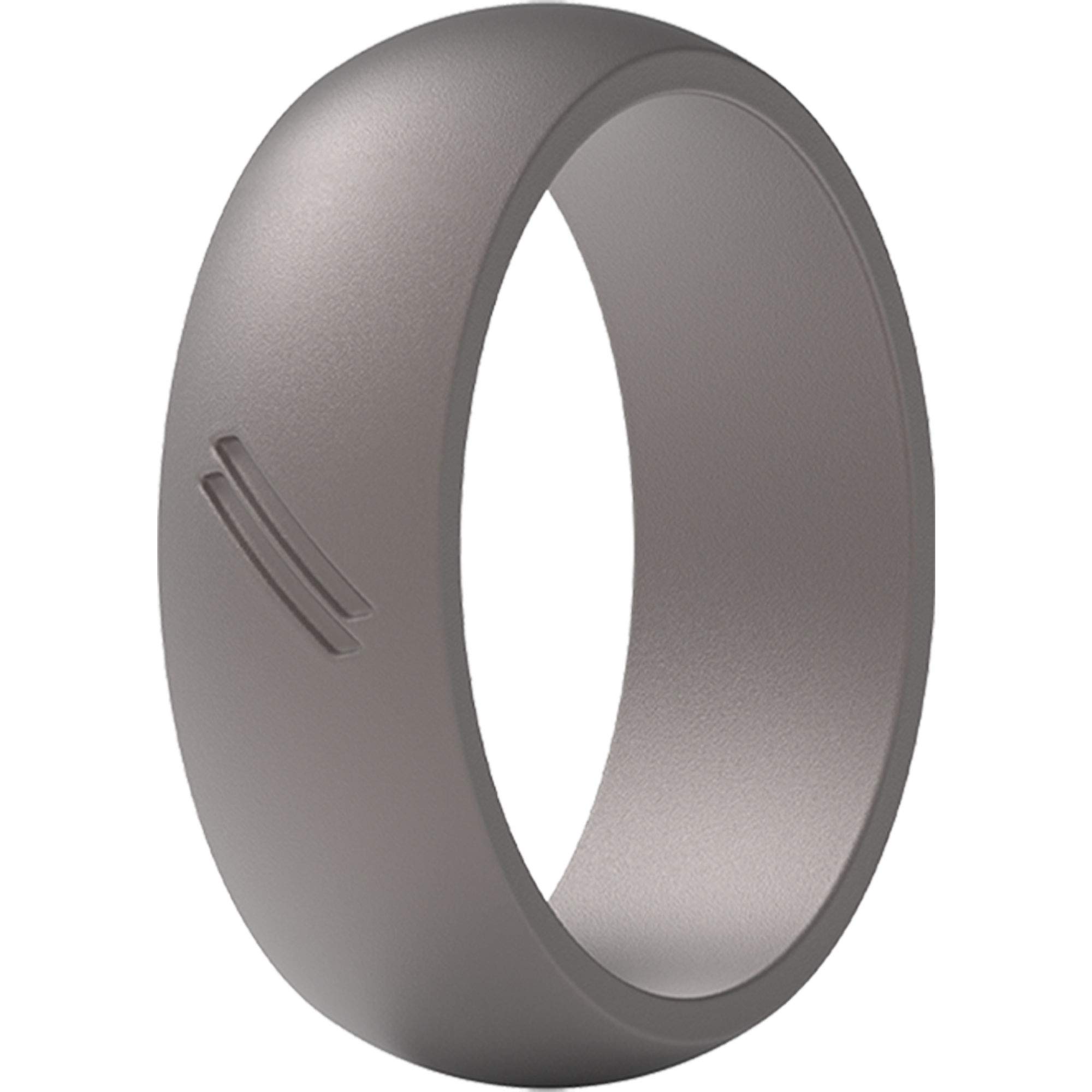 ThunderFit Silicone Wedding Ring for Men, Rubber Wedding Band 8.7mm Wide 2.5mm Thick