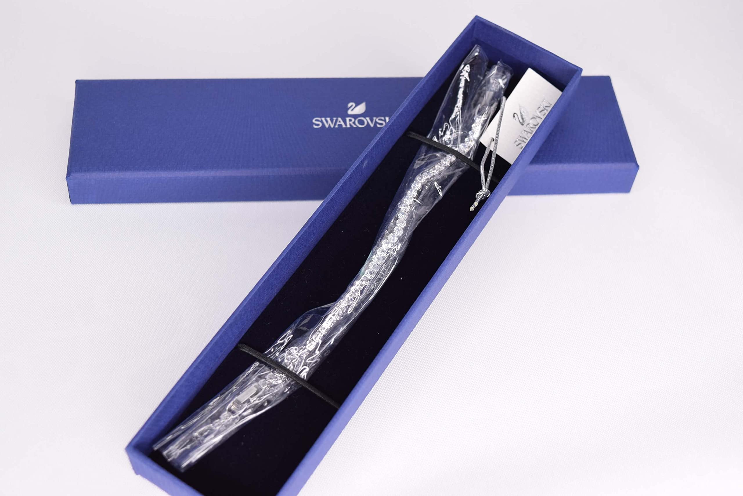 SWAROVSKI Crystal Deluxe White Rhodium-Plated Tennis Bracelet
