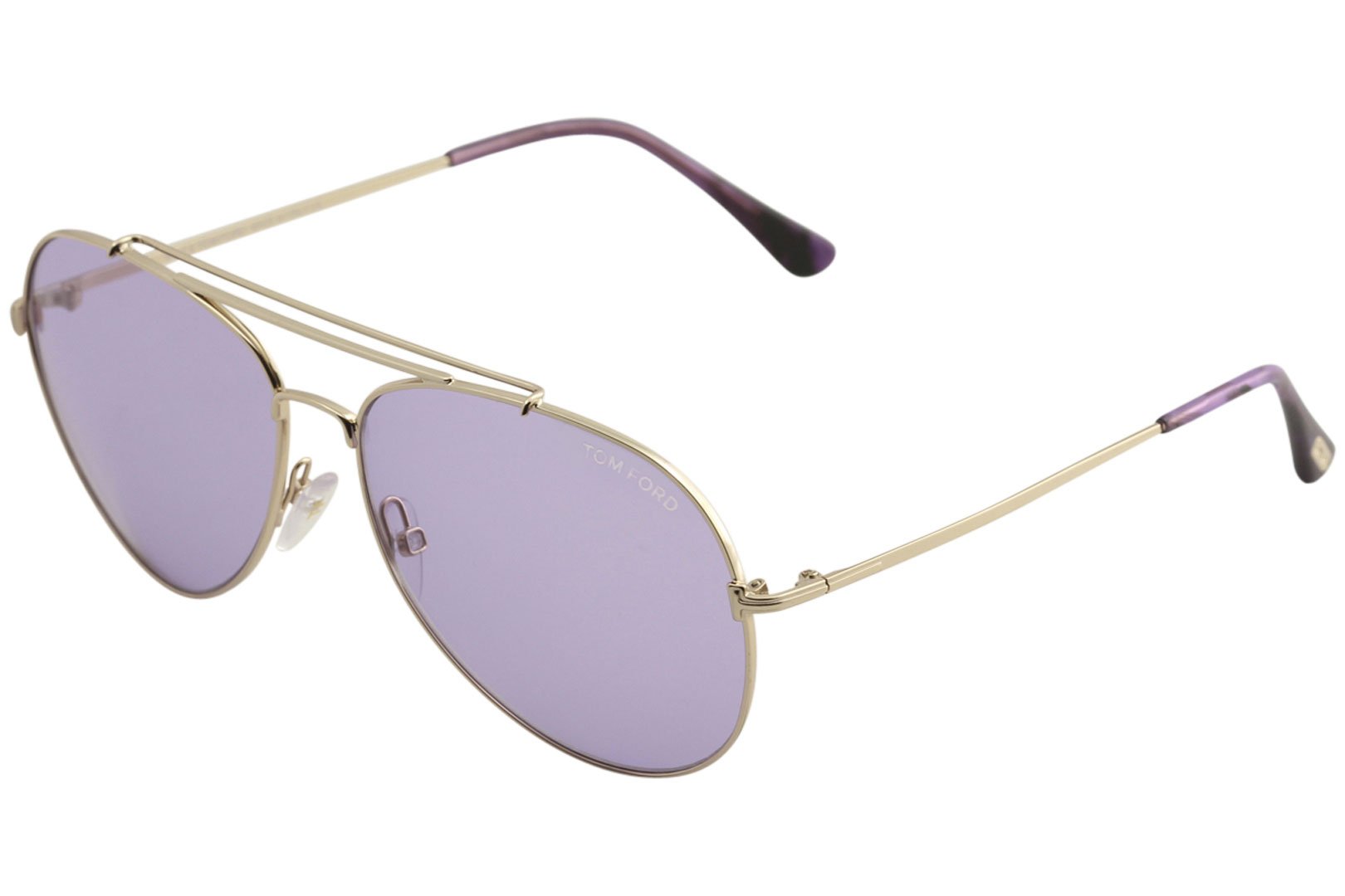Tom Ford FT0497 28Y Shiny Rose Gold Indiana Pilot Sunglasses Lens Category 1 Si