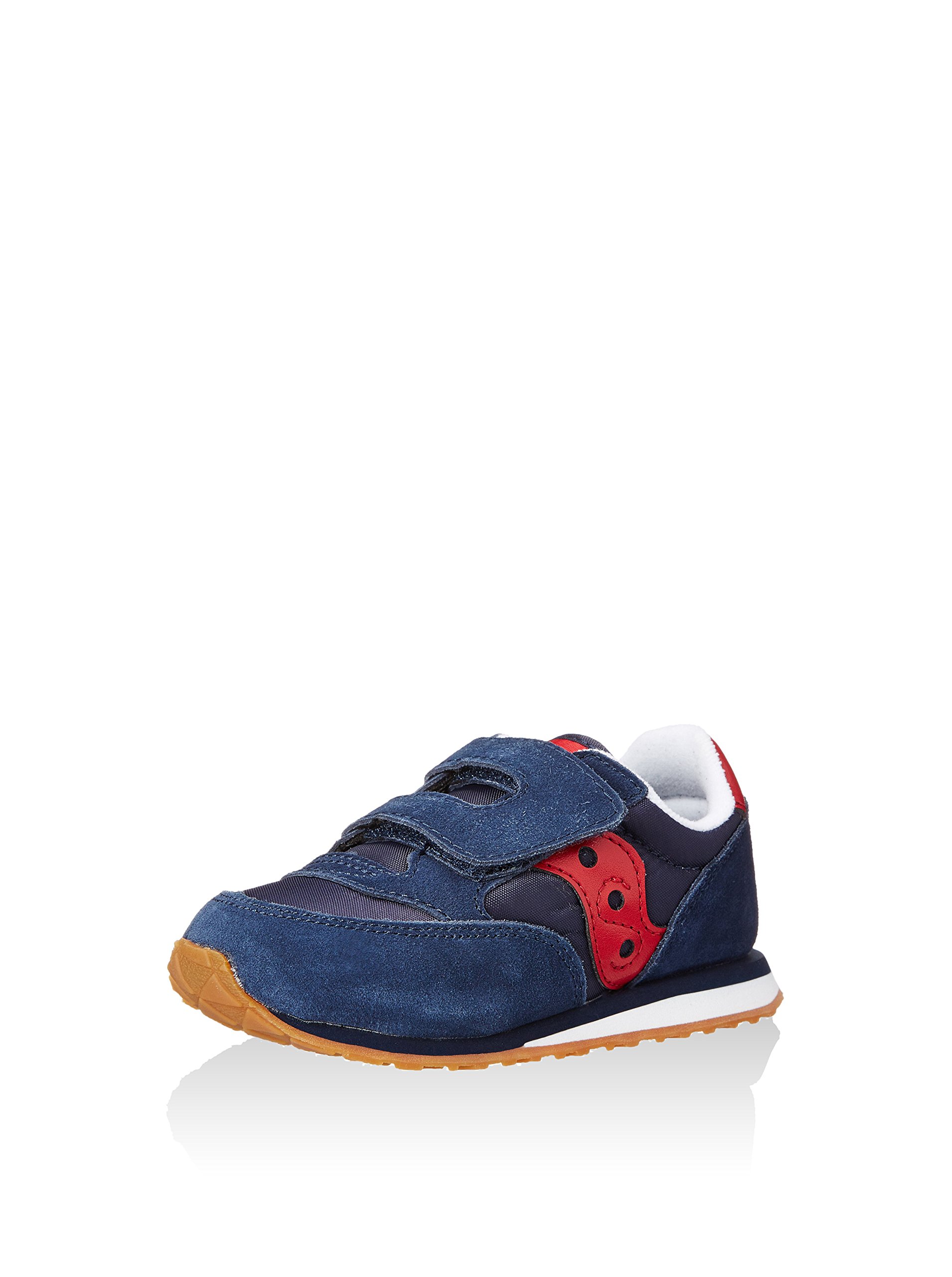Saucony Boy's Originals Jazz Hook & Loop (Toddler/Little Kid) Navy/Red 6.5 Toddler W