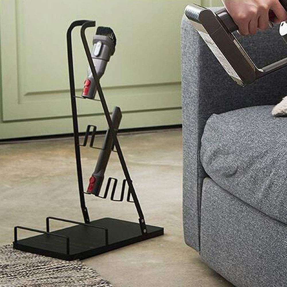 Usmoscat Vacuum Cleaner Stand for Dyson V6 V7 V8 V10 V11,Other Brands and Generic Stick Cleaner, Support Organizer for Handheld Electric Broom (Black)
