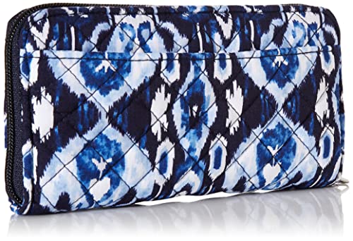Vera Bradley Women's Cotton Accordion Wristlet With RFID Protection, Ikat Island, One Size