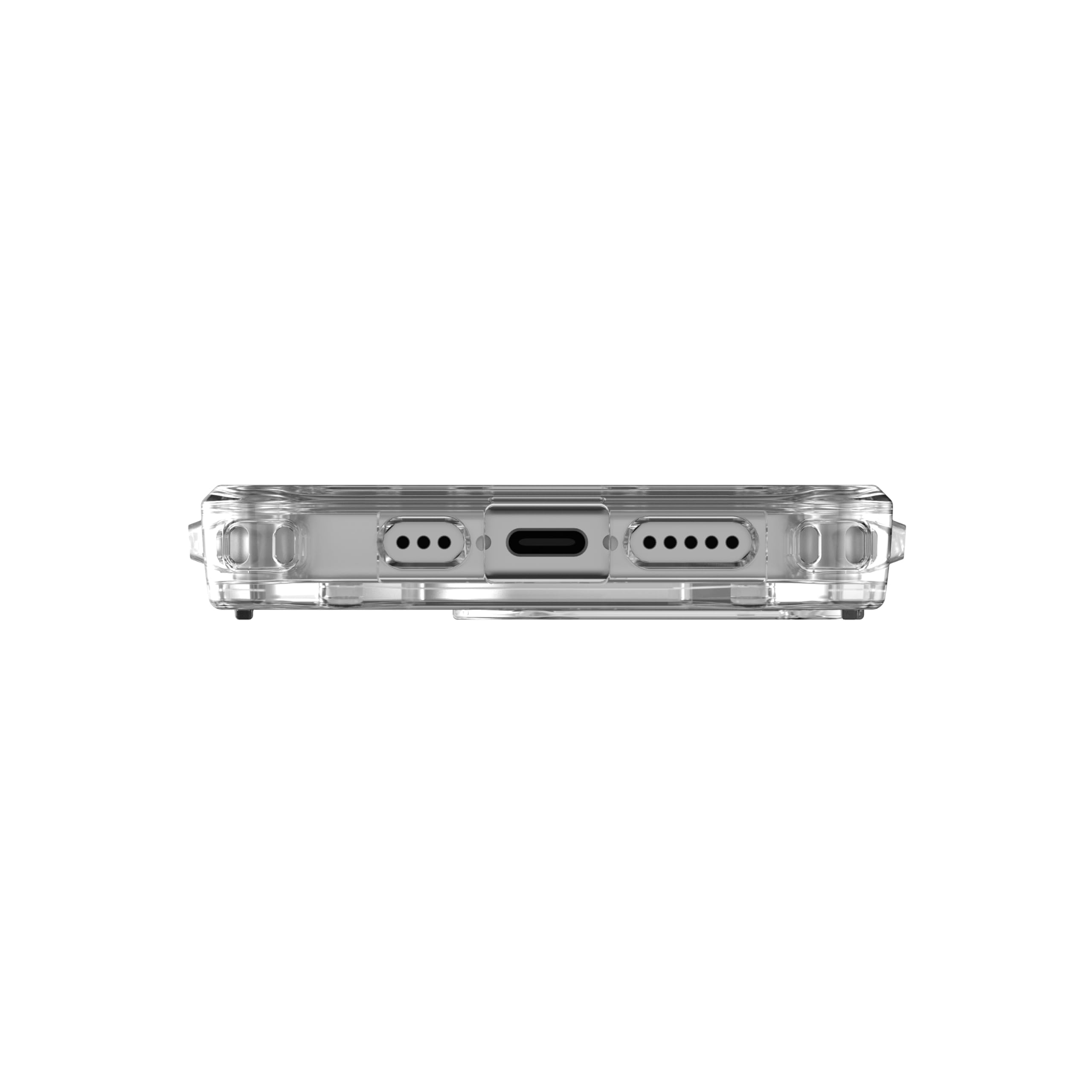URBAN ARMOR GEAR UAG Designed for iPhone 15 Pro Case Plyo Ice/Silver 6.1" Compatible with MagSafe Bundle with UAG Civilian Phone Lanyard Adjustable Wrist Strap Graphite/Black